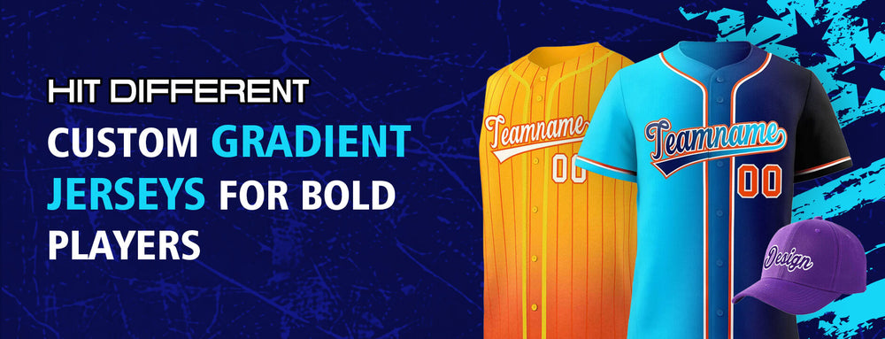 Fade Fashion Uniform | Personalized Gradient Baseball Jersey - KXKSHOP