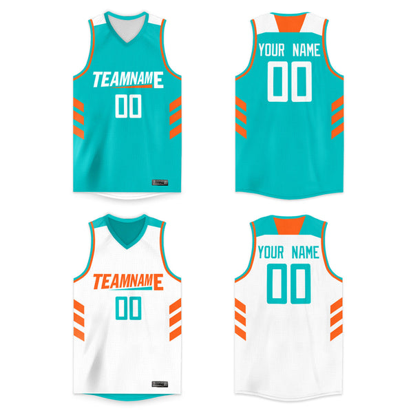 Custom Basketball Aqua Jersey | Personalized Team Uniforms - KXKSHOP